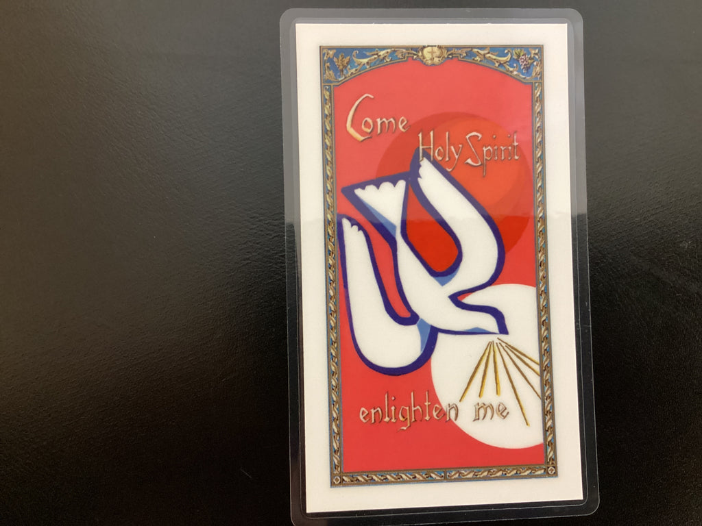 Come Holy Spirit Enlighten Me Prayer Card – Veritas Catholic Books & Gifts