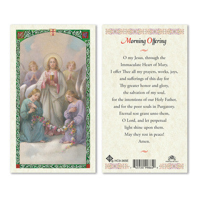 Morning Offering Prayer Card – Veritas Catholic Books & Gifts