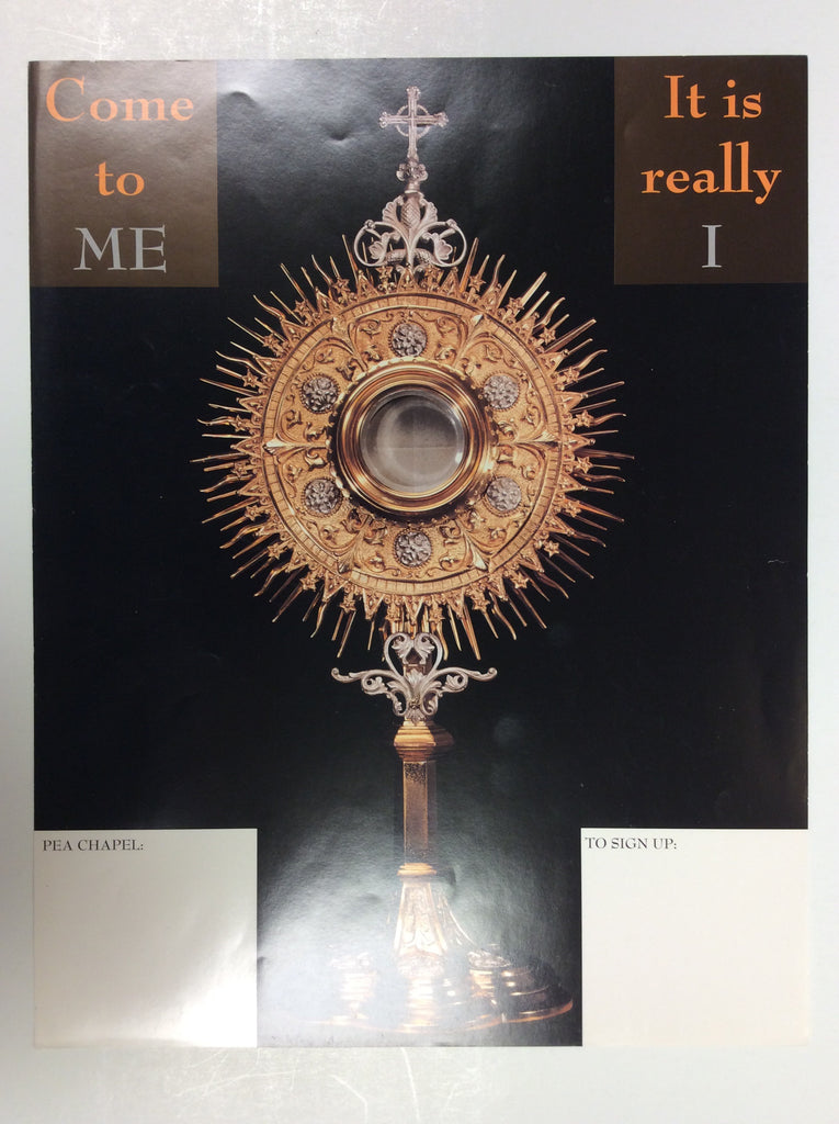 Eucharistic Adoration - poster – Veritas Catholic Books & Gifts