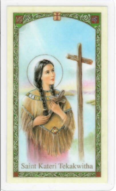 Saint Kateri Tekakwitha Prayer Card – Veritas Catholic Books & Gifts